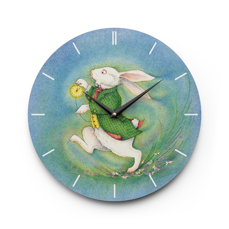Clocks » CLOCK - White Rabbit (305mm) - Moongazer Cards